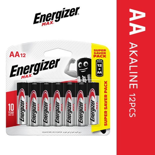 ENERGIZER MAX® 12PCS Alkaline AA | Shopee Malaysia