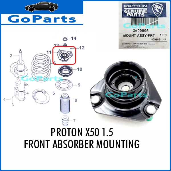 100% ORIGINAL Proton X50 1.5 Front absorber mounting 1PC | Shopee Malaysia