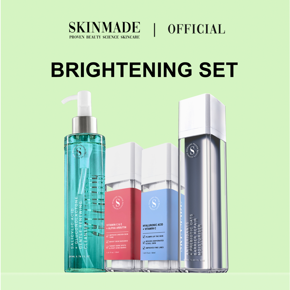 SKINMADE Dull Skin Set - Salicylic Acid BHA + PHA Renewing Cleanser ...