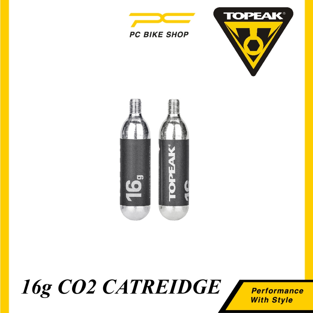TOPEAK 16G CO2 CARTRIDGE (2PCS) MINI Bicycle Mini Pump Basikal Pam ...