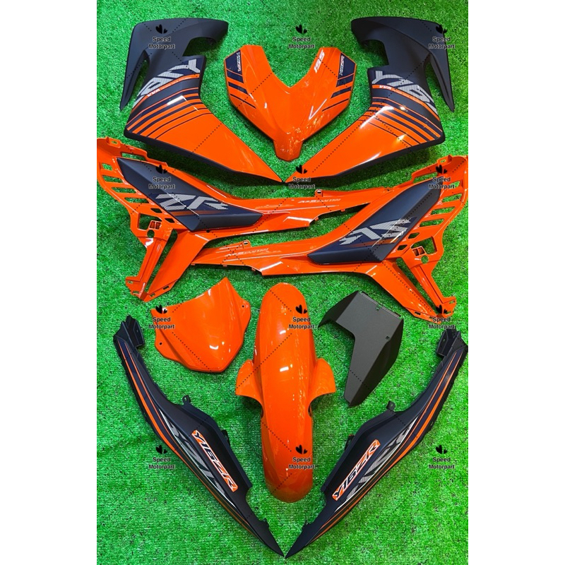 HLD COVER SET Y16ZR FIRST MODEL MATT BLUE OREN | Shopee Malaysia