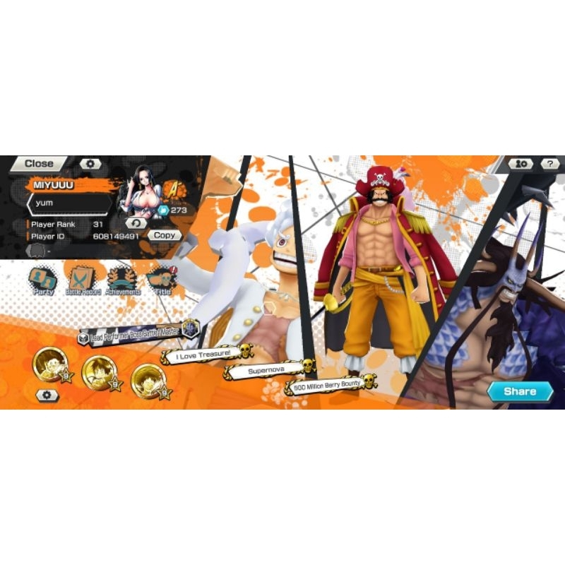One Piece Bounty Rush 3 EXTREME FIGURINE Roger MAX Gear 5 NIKA Hybrid ...