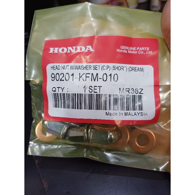 Honda Ex5 Ex5 Dream Ex5Class Nut Head Original +Washer Copper Set Long ...