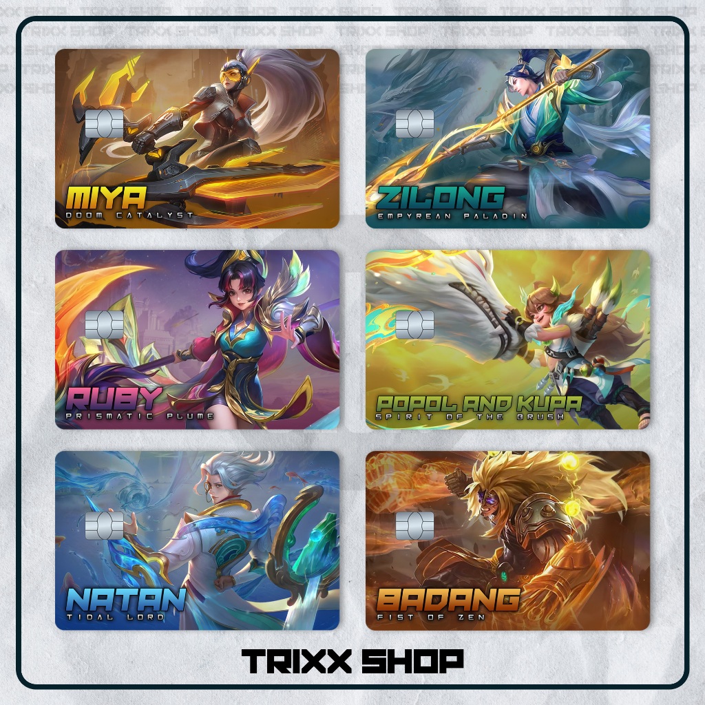 Mobile Legends Sticker | Bank Card Sticker & TnG Sticker | Shopee Malaysia