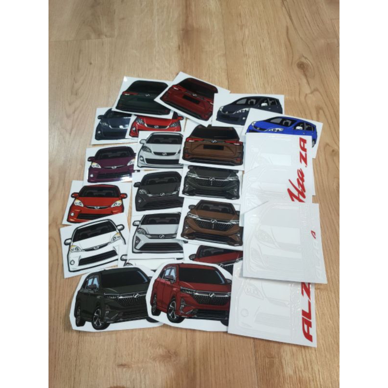 PERODUA ALZA 2023 UV STICKER | Shopee Malaysia