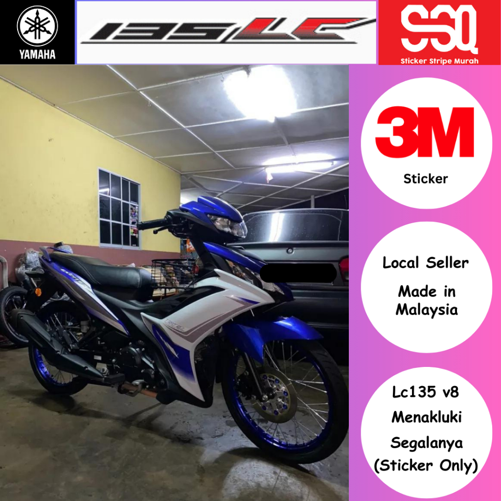High Quality AAA Premium Sticker Stripe Yamaha Lc135 v8 Exciter Gp 135 ...