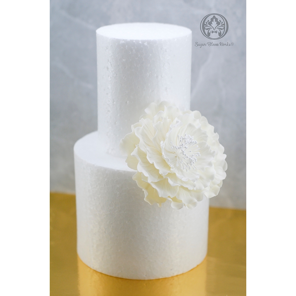 A Gumpaste Flower Open Peony READY STOCK Cake Topper / Bunga Hiasan Kek ...