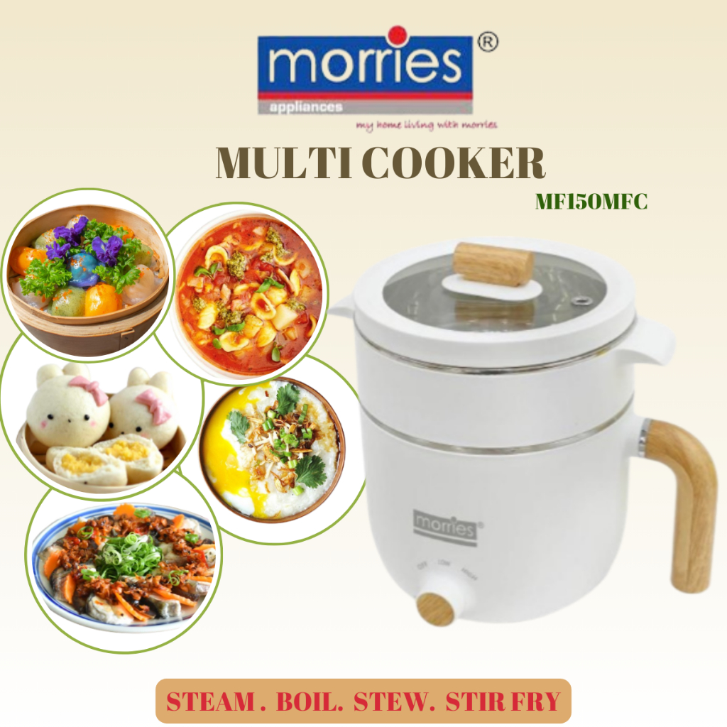 🔥BAHARU🔥Morries 1.5L Multi Function Cooker MS150MFC | Shopee Malaysia