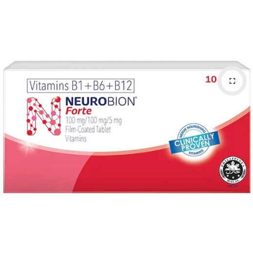 Neurobion® Forte Tablet - Combination of Vitamins B1, B6 & B12 - 30 ...