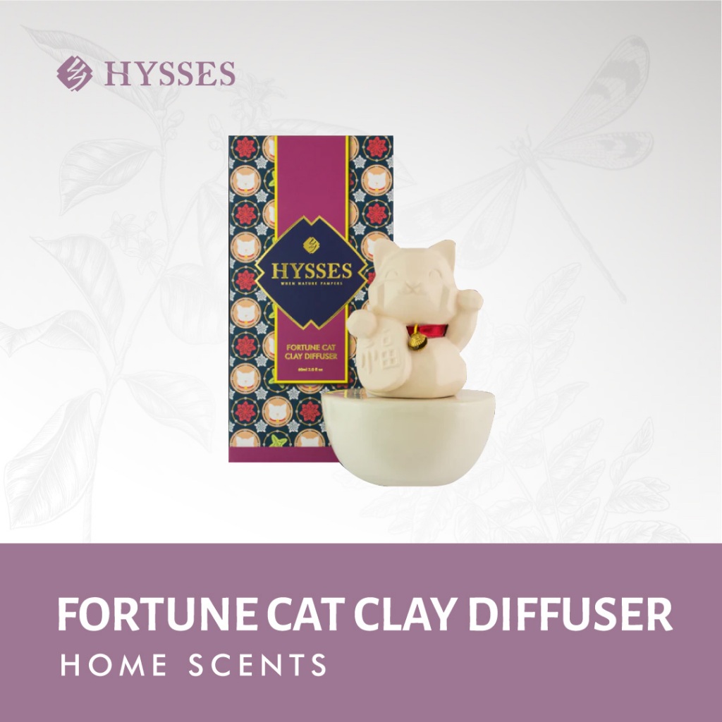 Hysses Home Scent Fortune Cat Clay Diffuser | Shopee Malaysia
