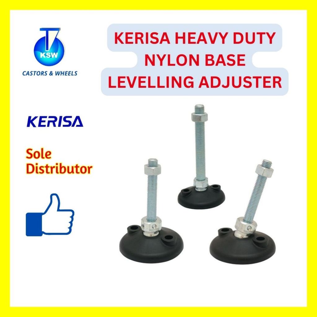 KERISA HEAVY DUTY LEVELING ADJUSTER STAND NYLON BASE GI FLOOR LEVELING ...