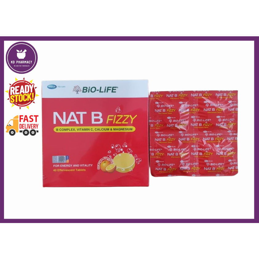( CLEARANCE STOCK ) BIO-LIFE Nat B Fizzy Effervescent Tablets 4's EXP ...