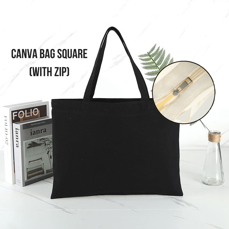 Canva Bag - DAYDREAM Student Bag Plain Canvas Bag with Custom Name Tote ...