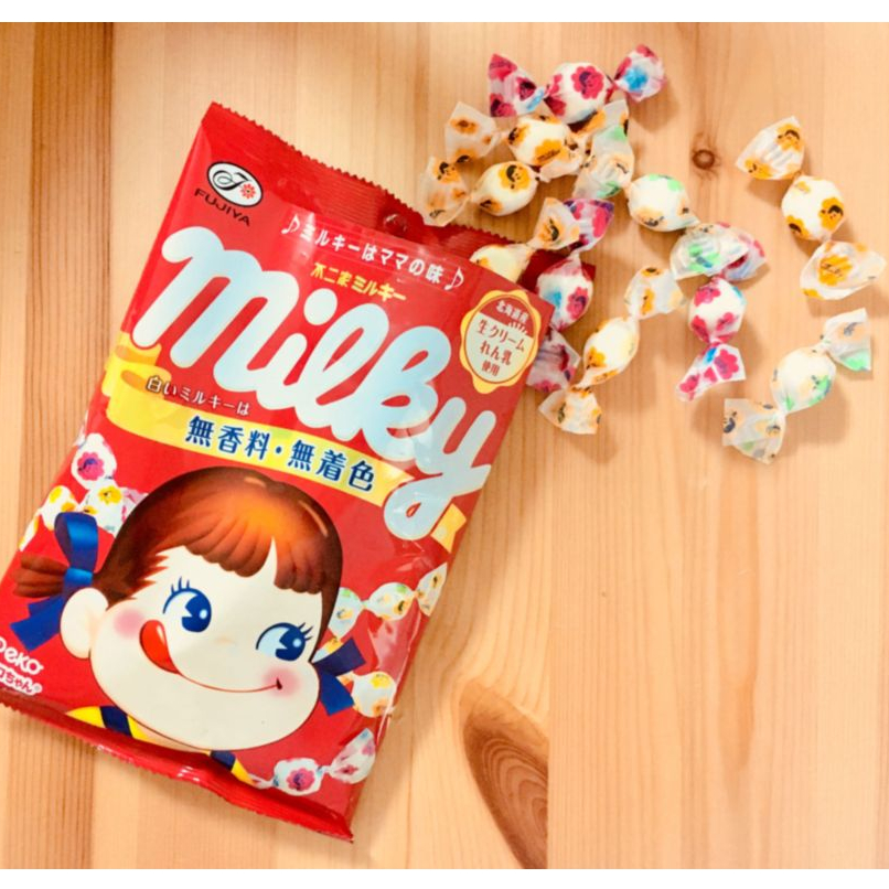 Amakute oishī! Fujiya mirukī 108 g Nihon chokusō! Mirukī wa `mu kōryō ...