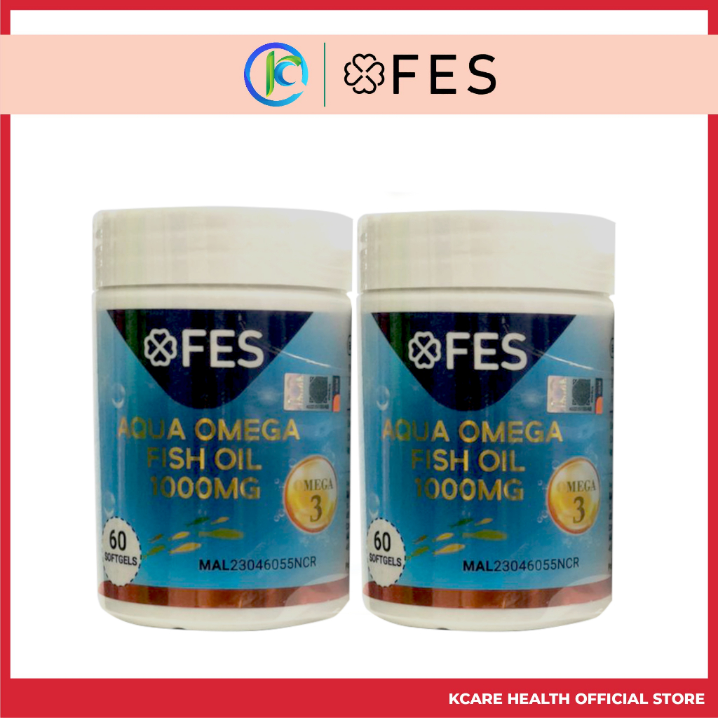 FES Aqua Omega Fish Oil 1000mg (60's x 2 bottles) | Shopee Malaysia