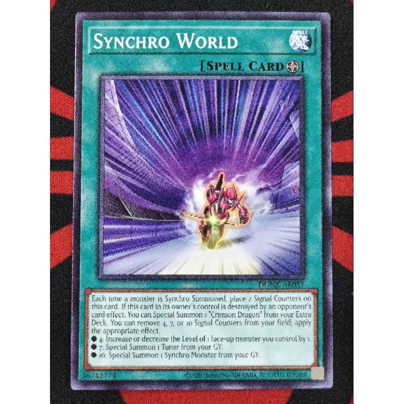 YUGIOH KONAMI DUNE-AE051 Synchro World (Common) | Shopee Malaysia