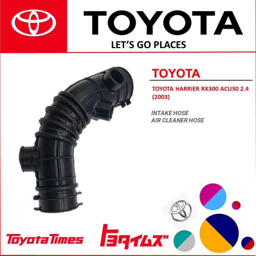 AIR CLEANER HOSE INTAKE HOSE FOR TOYOTA HARRIER RX300 ACU30 2.4 2003 ...