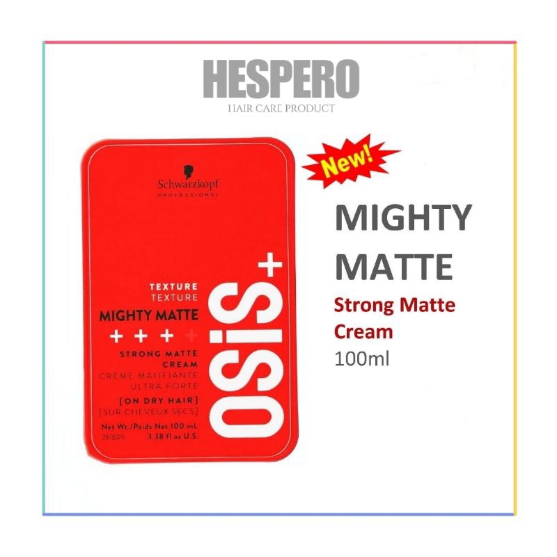 Schwarzkopf Osis+ Mighty Matte 100ml (New) | Shopee Malaysia