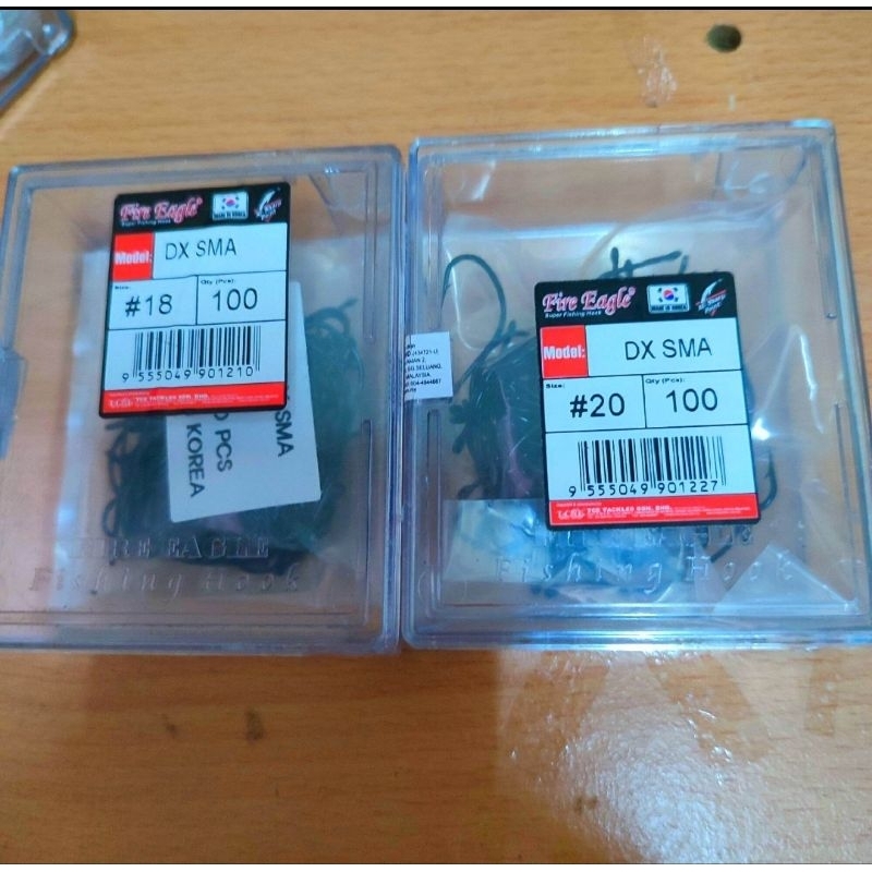 (MADE IN KOREA) 100PCS/BOX MATA KAIL FIRE EAGLE JENIS MARUSEIGO DX SMA ...