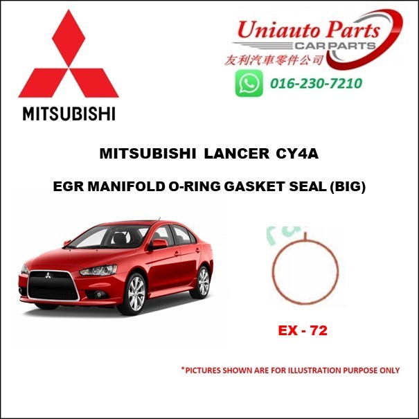 MITSUBISHI LANCER CY4A EGR MANIFOLD O-RING GASKET SEAL (BIG) | Shopee ...