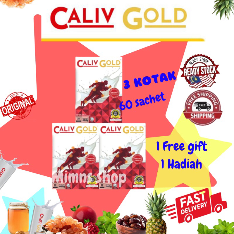 CALIV GOLD ORIGINAL, SUSU SENDI dan LUTUT, 100% bahan semulajadi tanpa ...