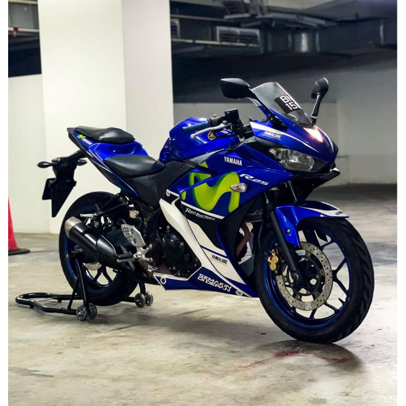 R25 V1 V2 ORIGINAL YAMAHA BODY COVER SET MOVISTAR FULL SET SIAP INNER ...