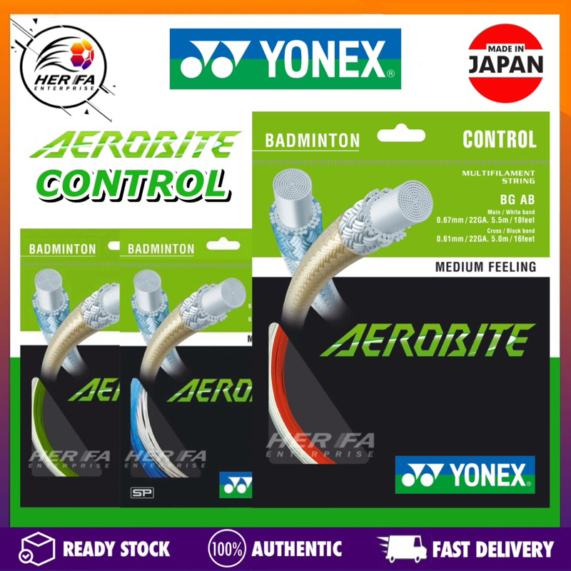 YONEX Aerobite Badminton String 100%ORIGINAL 2 Tone Color Made in Japan ...