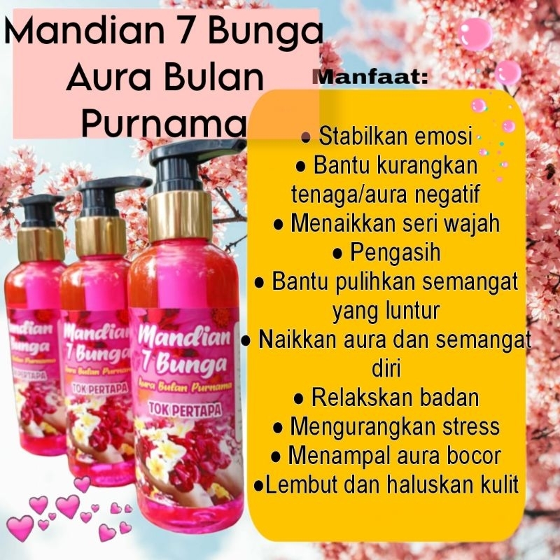 Mandian Aura 7 Bunga Bulan Purnama Utk Naik Semangat Wajah Berseri ...