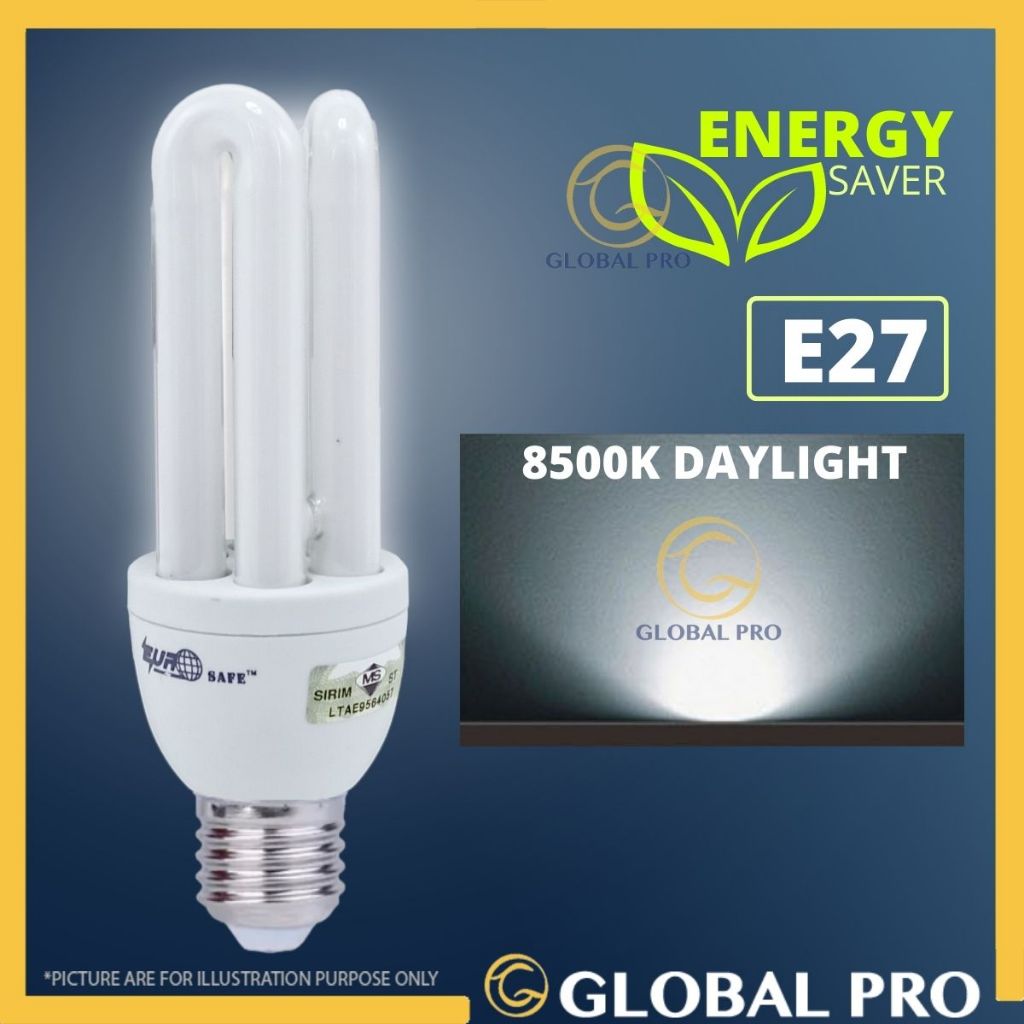 18W/20W PLCE BULB 3U Tube Energy Saving Lamp E27 U Shape Fluorescent ...