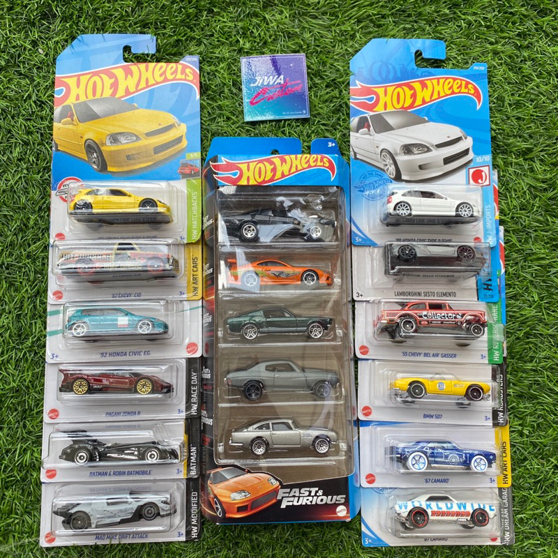 Hotwheels Mix, Case A, Case B, Case C Honda ek9, eg6 , Mad Mike, Pagani ...