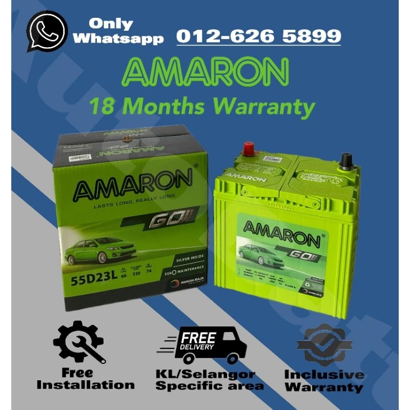 [ Installation Provided ] 55D23L ] Amaron GO Car Battery | Camry ...