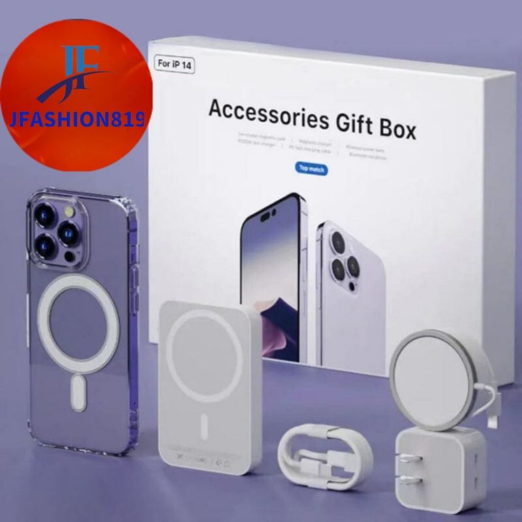 (original) iP Gift Box Set 35W PD Adapter USB C Cable Charger Fast ...