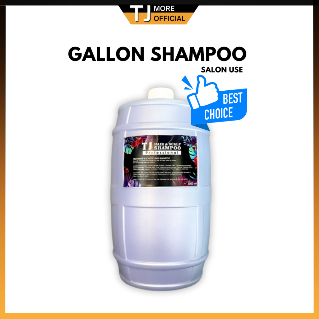 Gallon Shampoo Hair Treatment Salon Barber With Repair and Scalp 3000ml ...