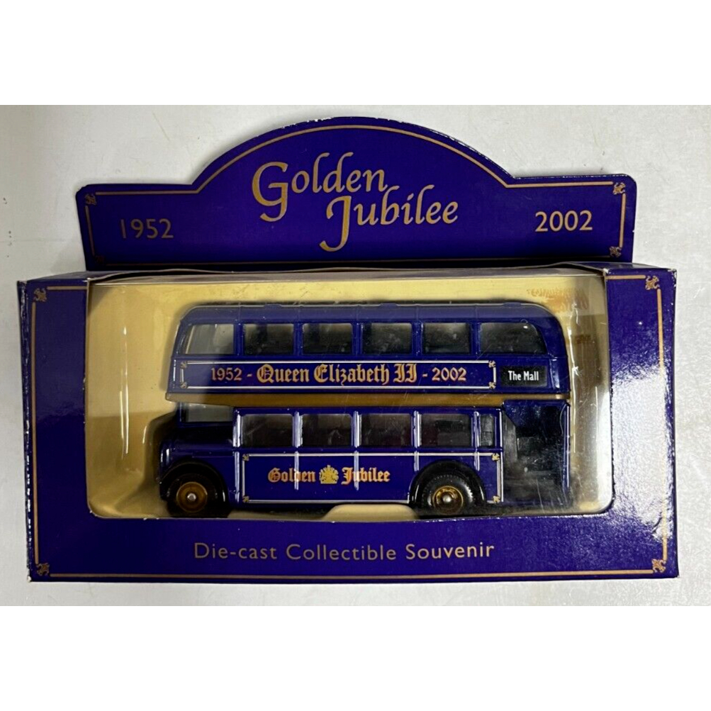 LLEDO QUEEN ELIZABETH II GOLDEN JUBILEE 2002 DIE-CAST SOUVENIR BUS ...