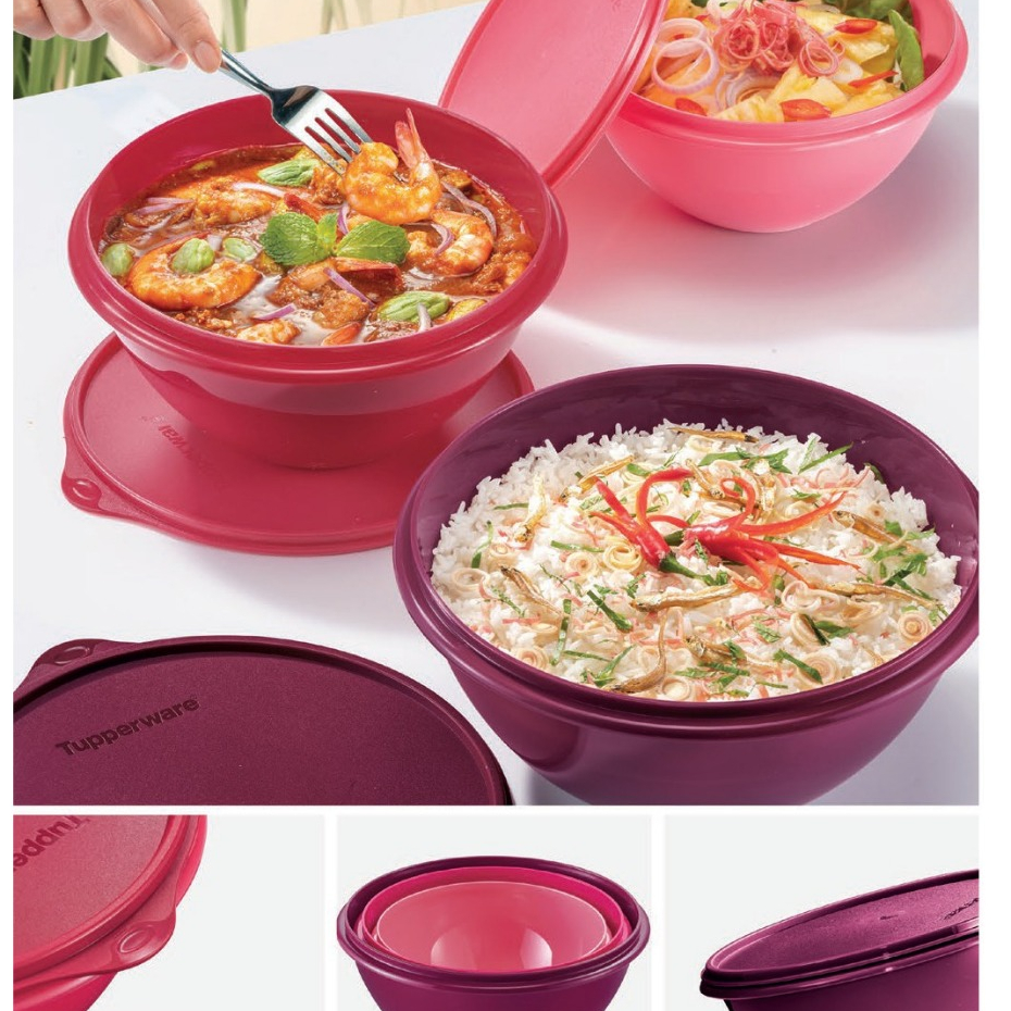 Tupperware Round Wonderlier Bowl Full Set Level Set (8pcs) / Tupperware ...