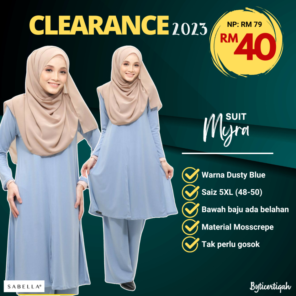 Sabella Ready Stock Baju Umrah Haji muslimah Suit Ironless Baju Labuh ...