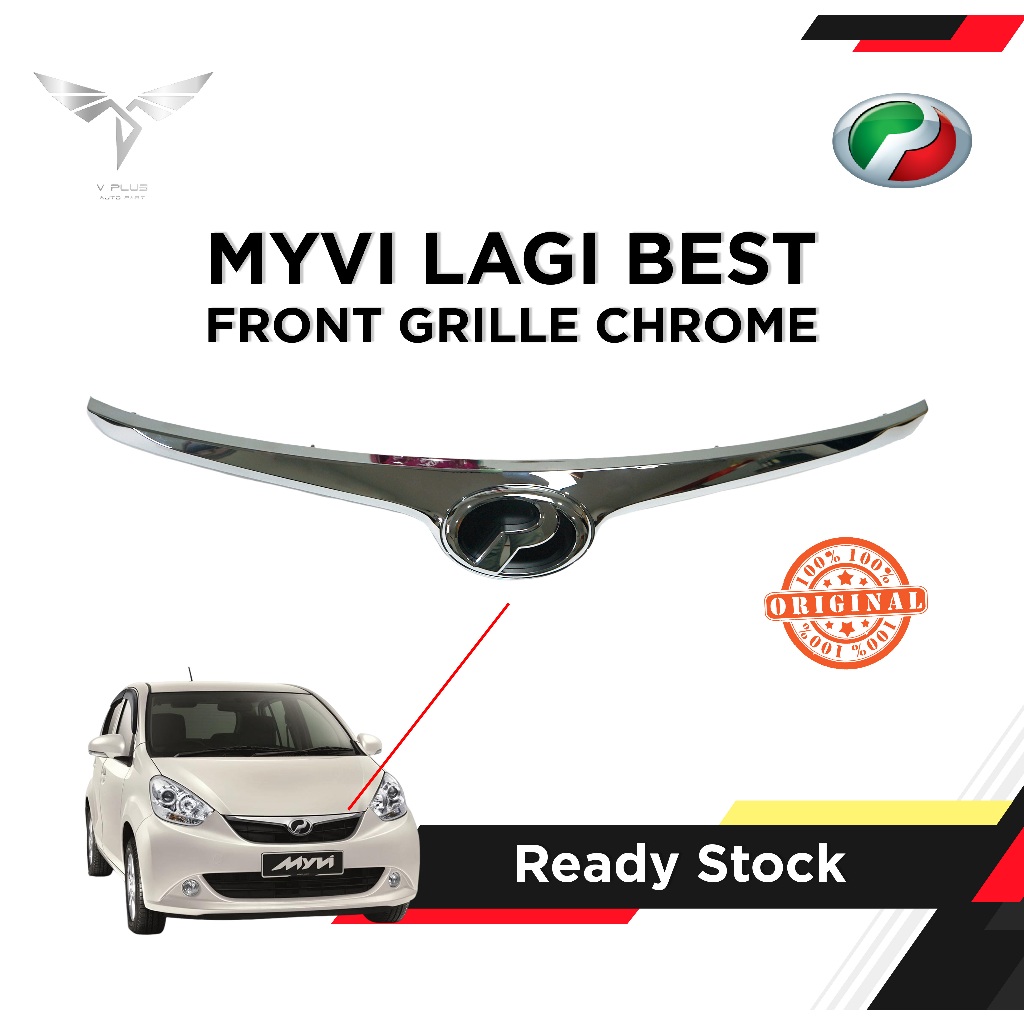 ORIGINAL MYVI LAGI BEST FRONT GRILLE CHROME COMPLETE SET | Shopee Malaysia