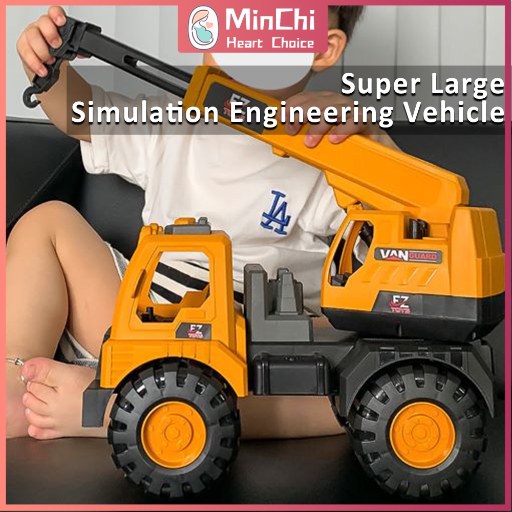 Children's Large Simulation Engineering Model Truck Toys Excavator ...