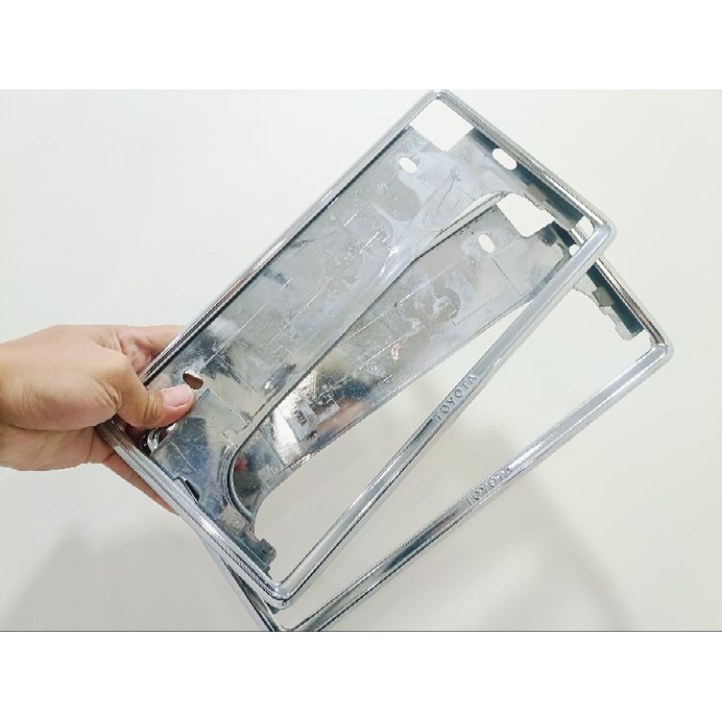toyota frame plate Chrome ori japan halfcut used | Shopee Malaysia