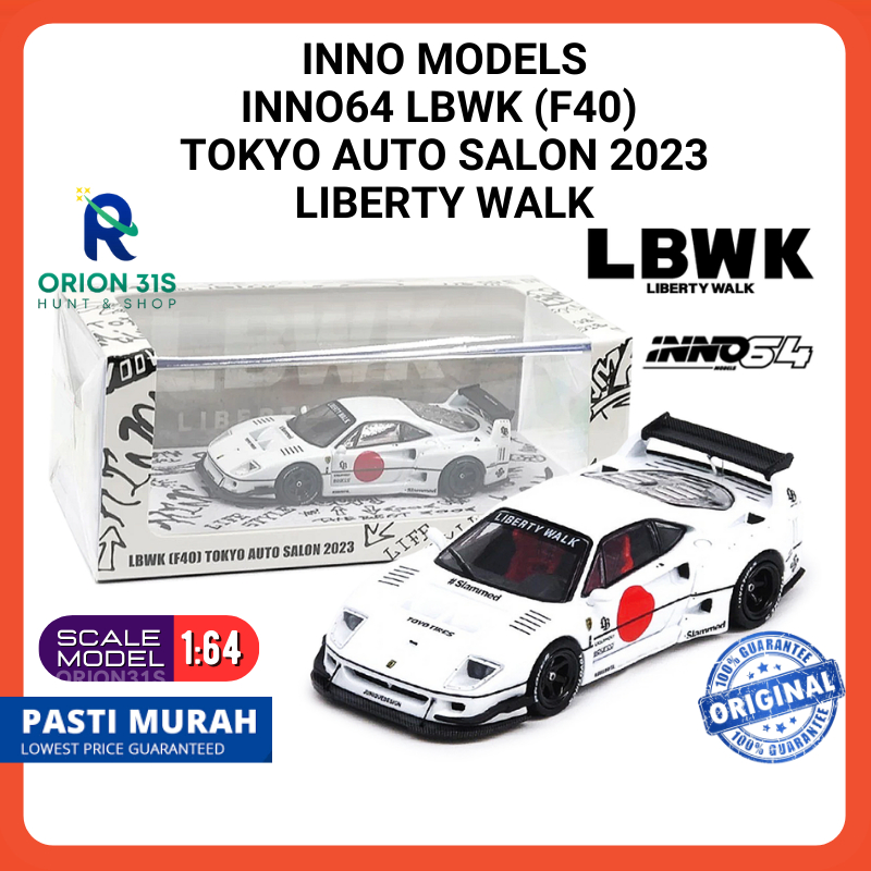 Inno Models INNO64 LBWK (F40) Tokyo Auto Salon 2023 Liberty Walk First ...