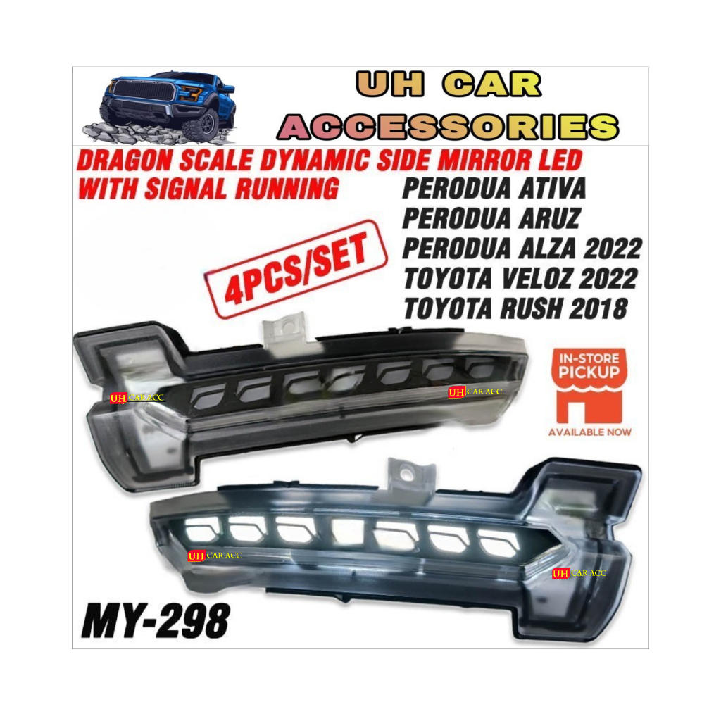 PERODUA ATIVA ALZA ARUZ / TOYOTA RAIZE VELOZ RUSH DRAGON SCALE DYNAMIC ...