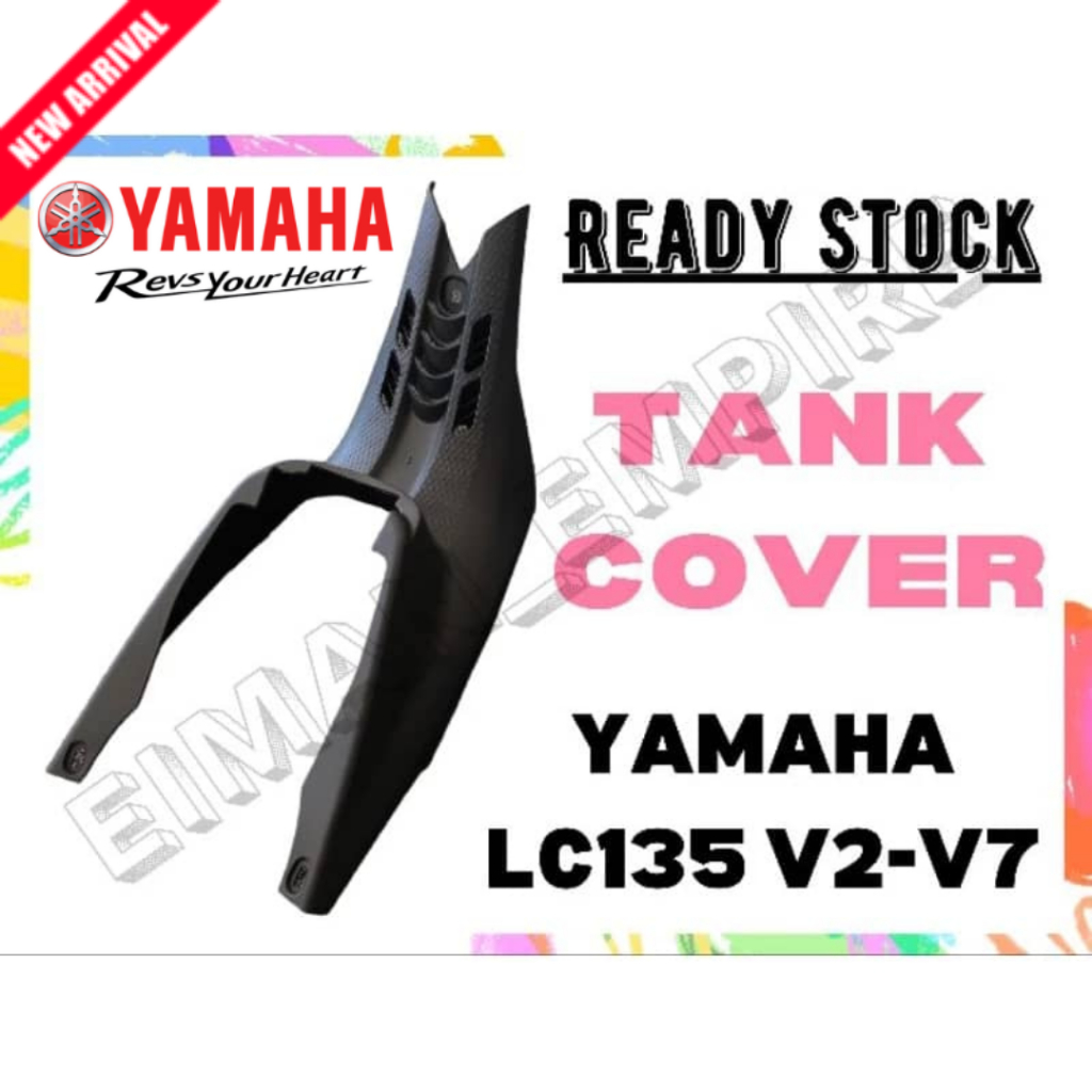 YAMAHA LC135 V2 V3 V4 V5 V6 V7 TANK COVER INNER BLACK // LC V2-V7 INNER ...