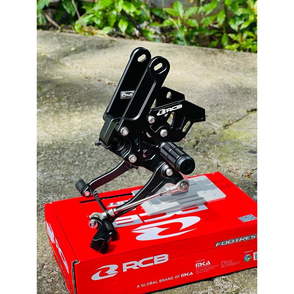 RCB Single Footrest Set For Yamaha Y15 V1 V2 V3 Y16 Y15ZR Black Hitam ...