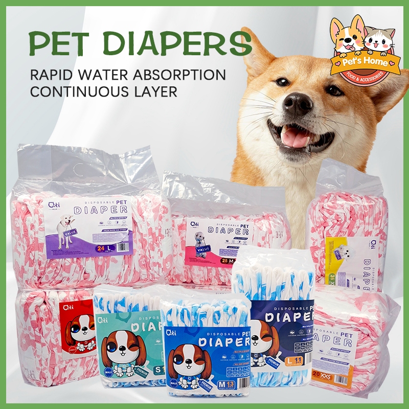 Pet Dog Diaper Female Dogs&Cats Diaper Male Puppy Kitten Disposable ...