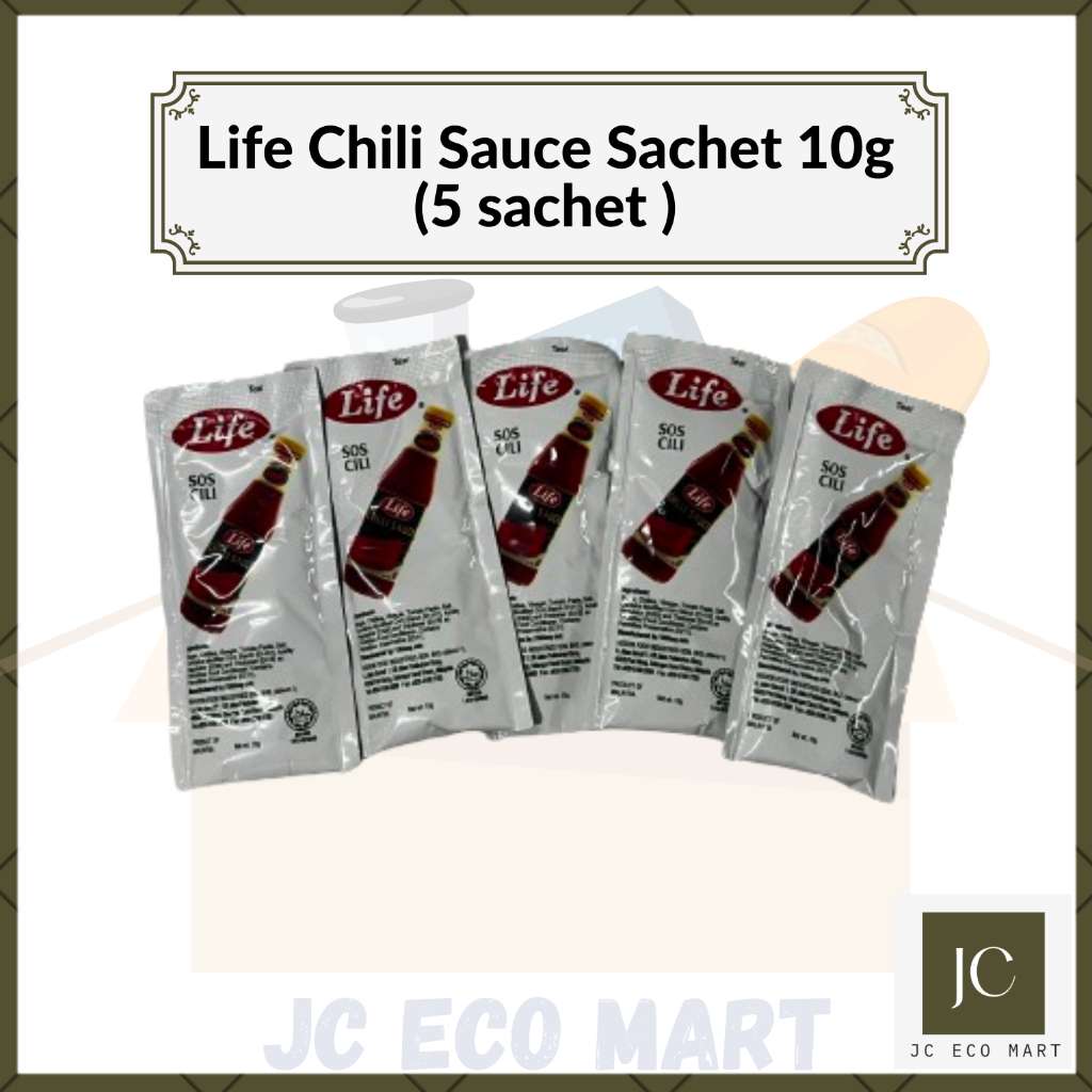 Life Chili Sauce Sachet 10g ( 5 Sachet / 10 Sachet / 20 Sachet ) | Sos ...