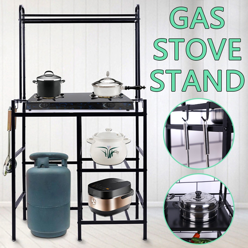 Stainless Steel Gas Rack +high Shelf Kitchen Stove Rack/Cooking Table ...