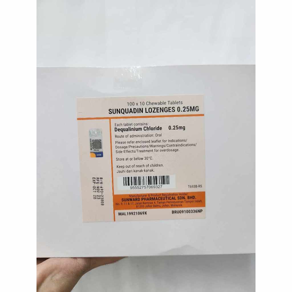 Sunward Sunquadin Lozenges 100STP/BOX | Shopee Malaysia