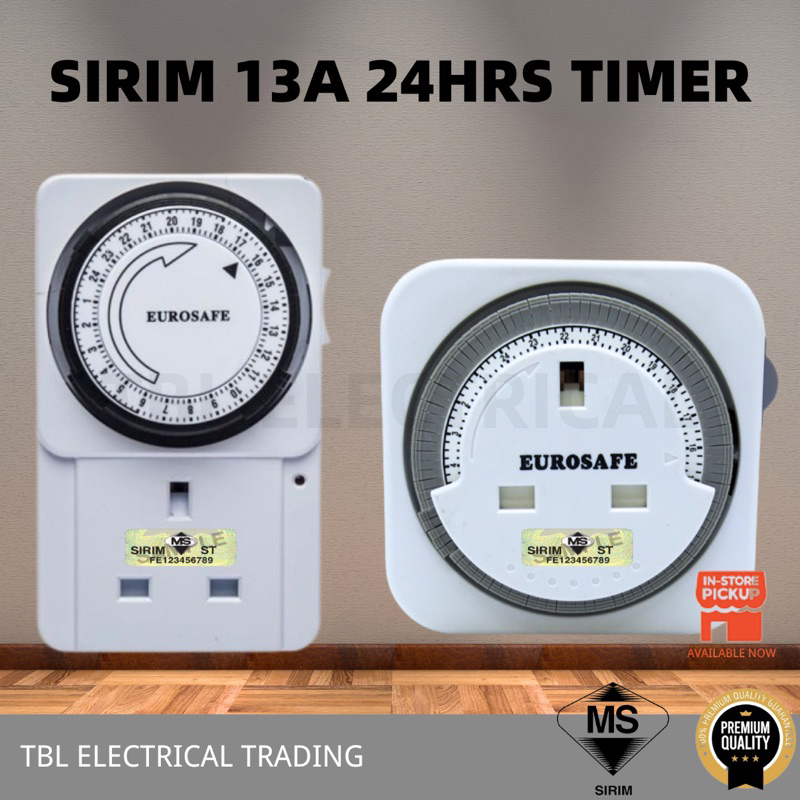 🔥SIRIM🔥13A 24Hours Plug In Timer 24HRS Timer Switch Programme Timer ...