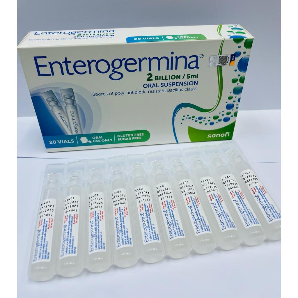 Enterogermina 2 billion/5ml Oral Suspension (10 Vials) probiotics for baby and kids | Shopee ...