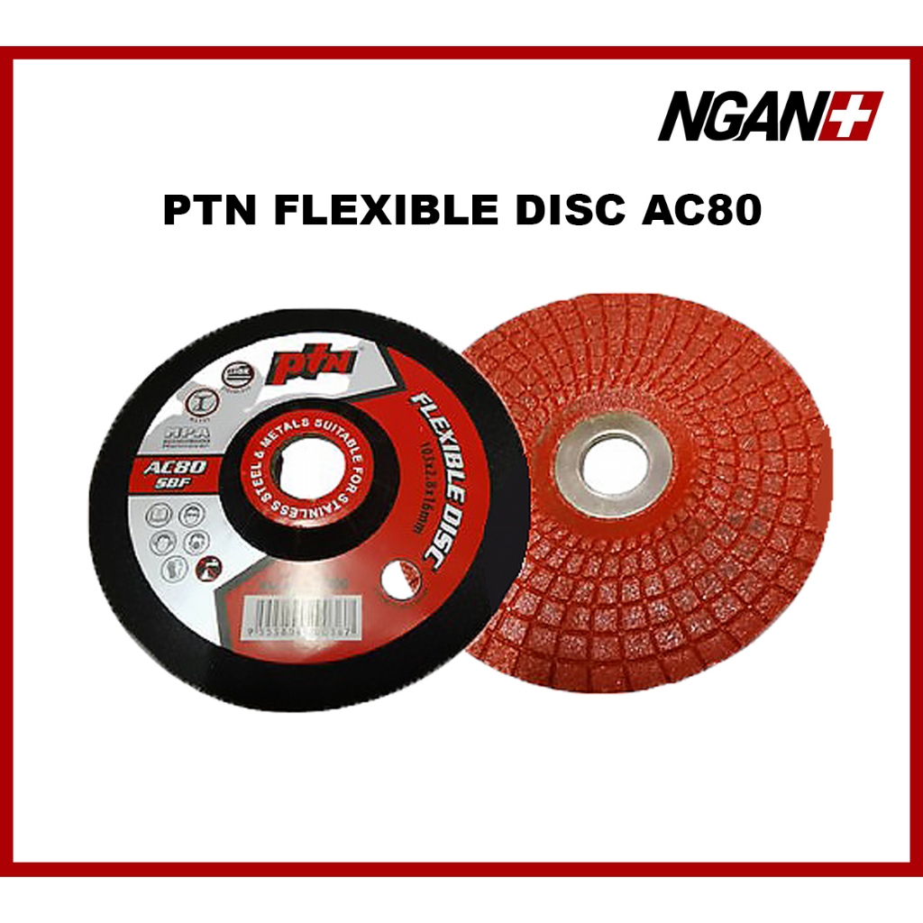4" FLEXIBLE GRINDING DISC AC80 SBF RED PTN FOR METAL | Shopee Malaysia